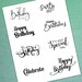 Birthday Sentiments Word Art Printable Print & Cut - Etsy