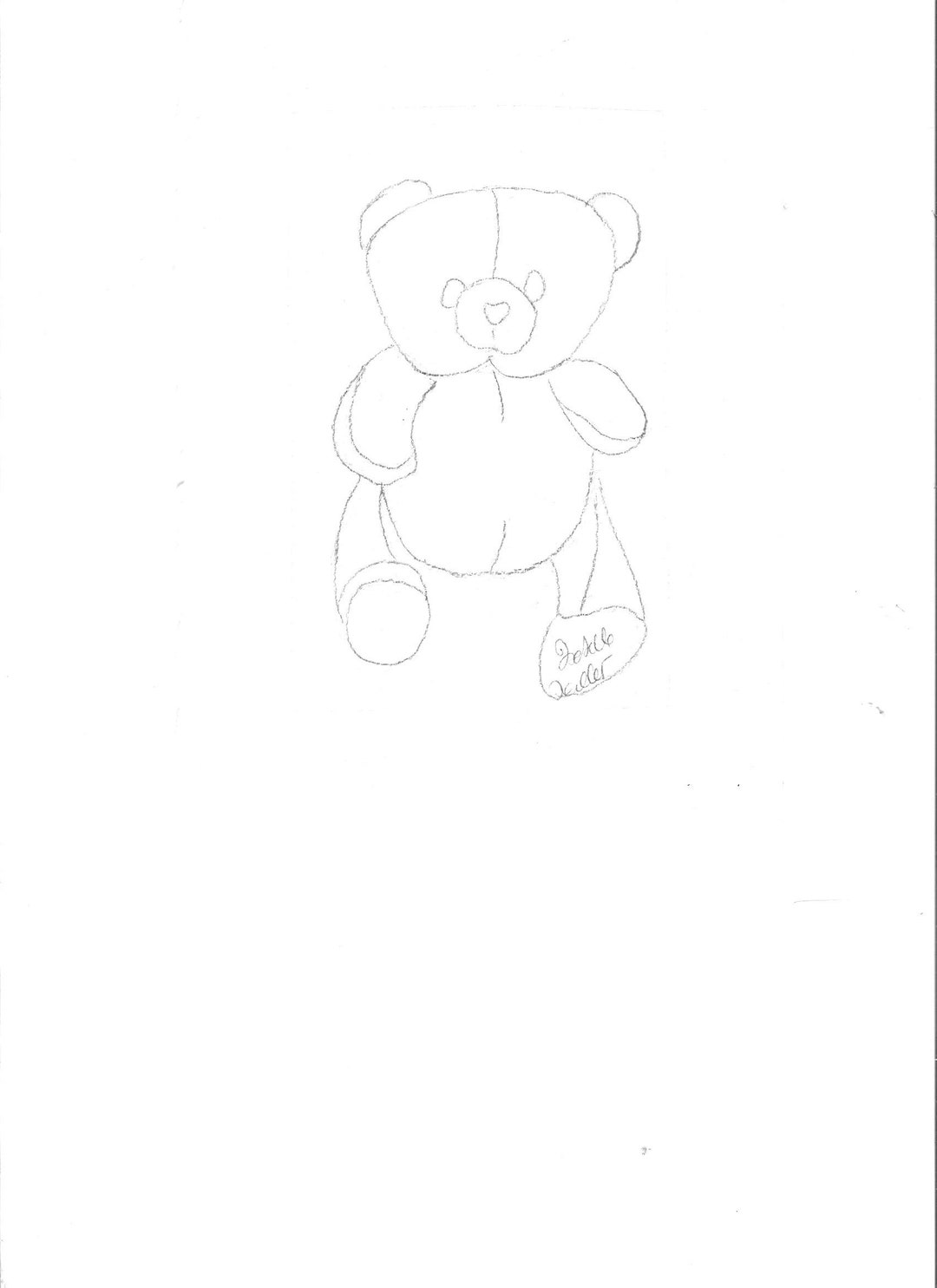 Teddy Bear: Drawing and Technical Sheet to Make the Watercolor Tutorial ...
