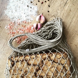 Natural Linen String Bag Grocery Bag Strong Bag Bestseller - Etsy