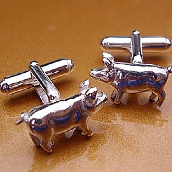 Pig Cufflinks - Etsy Canada