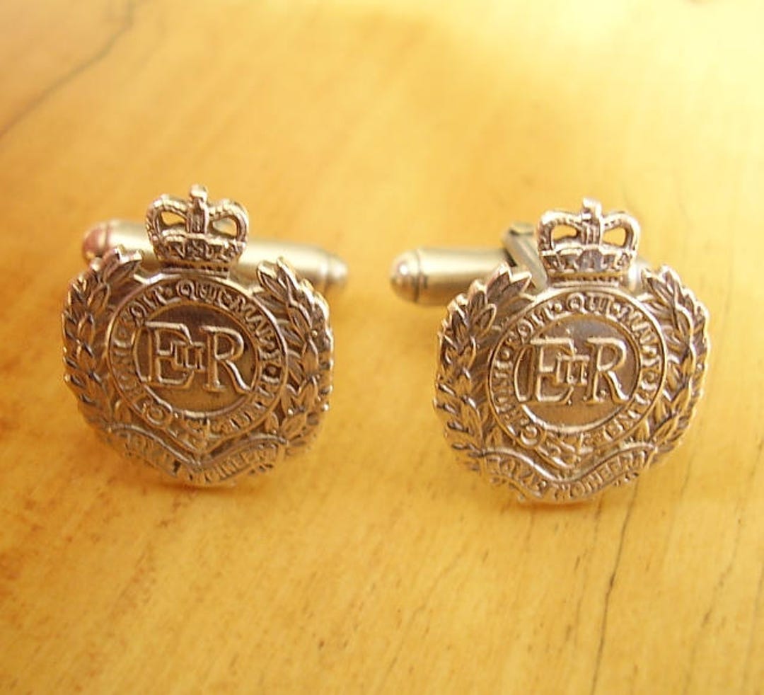 One Pair British Army Royal Engineers Sterling Silver Cufflinks in ...