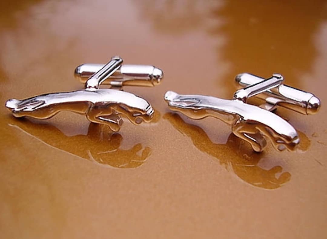 Jaguar Car Sterling Silver Cufflinks in Presentation Box - Etsy