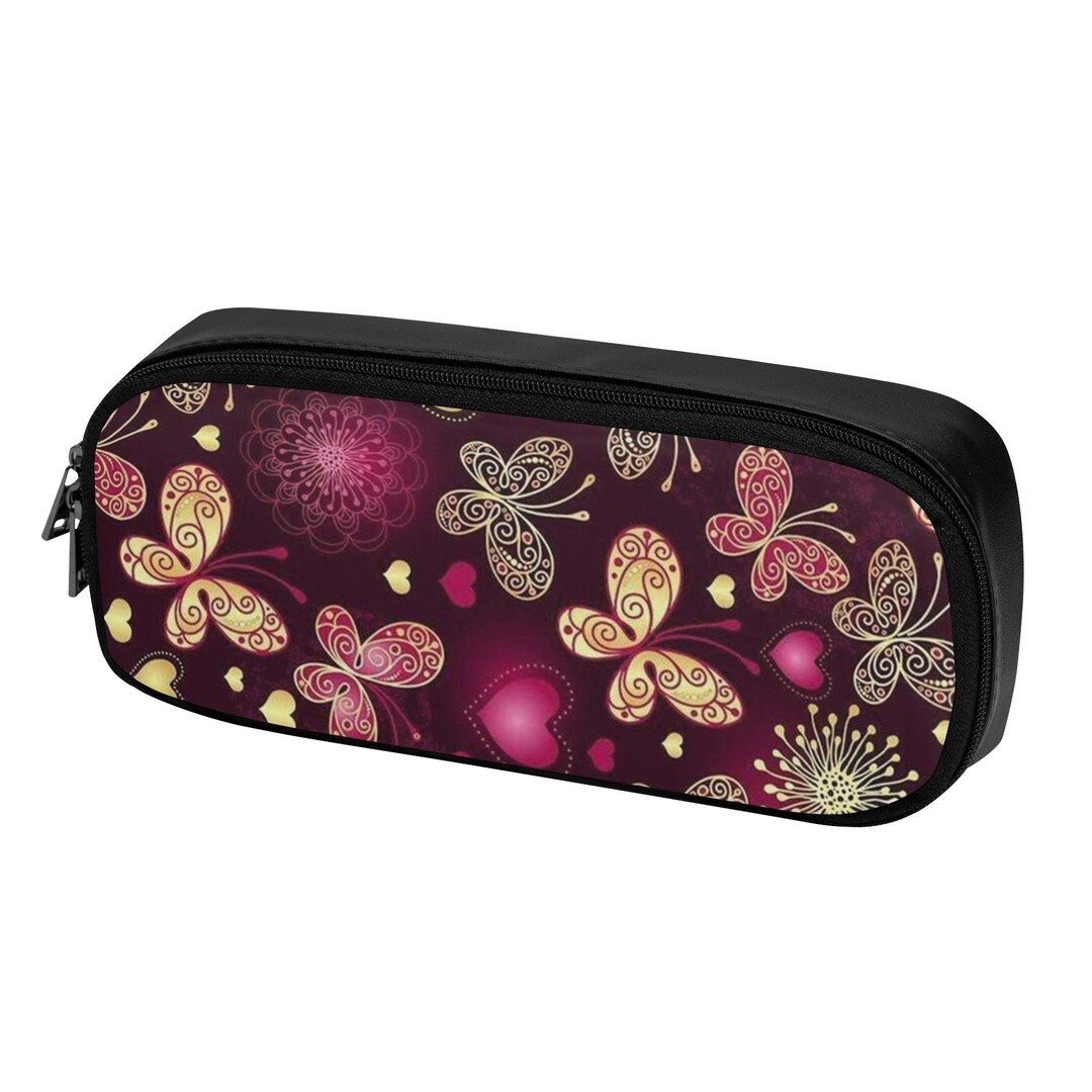 PU Leather Pencil Case, Soft Pencil Case for Students, Durable PU ...