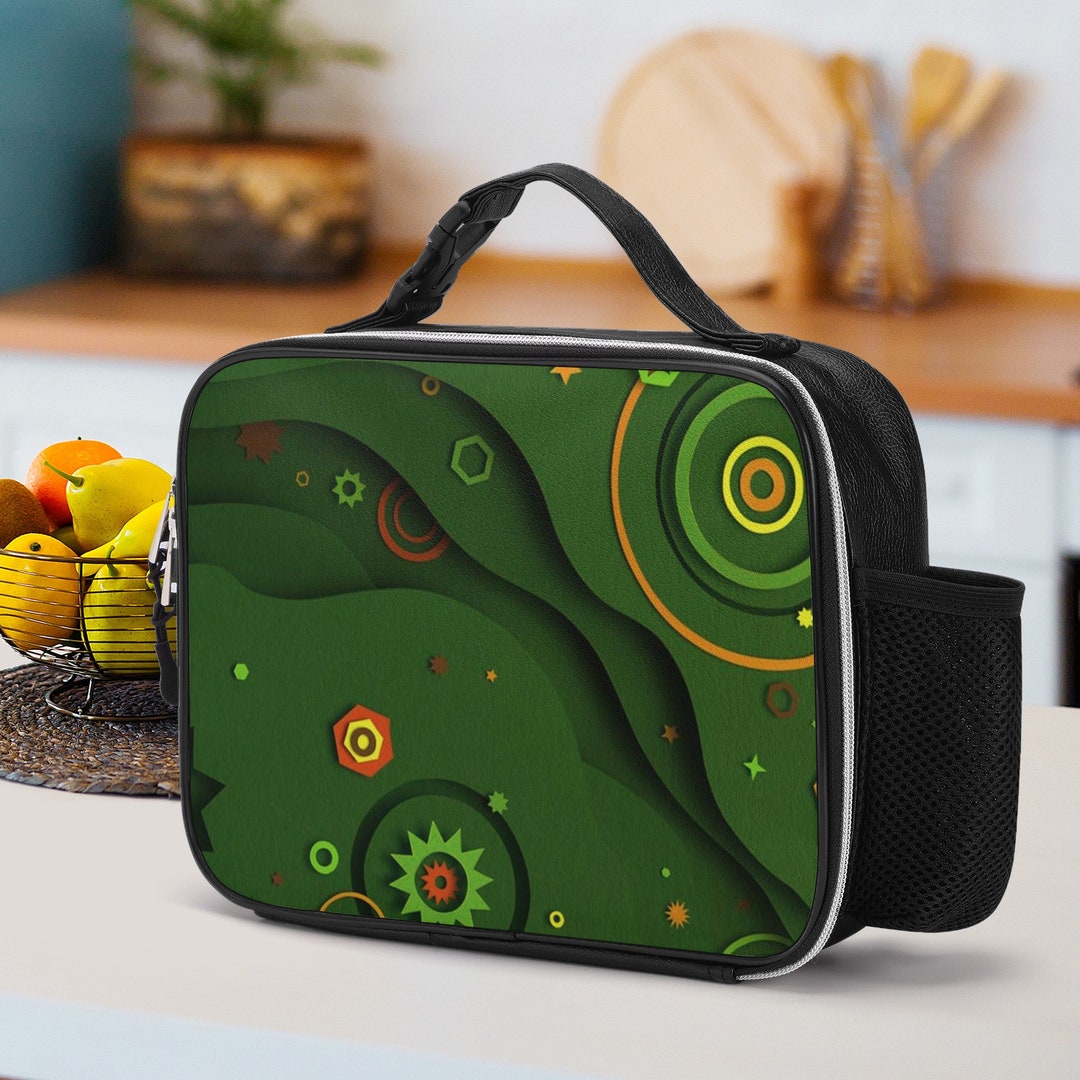 Leather Lunch Bag, Leak-prof Lunch Box, Reusable Lunch Bag, Waterproof ...