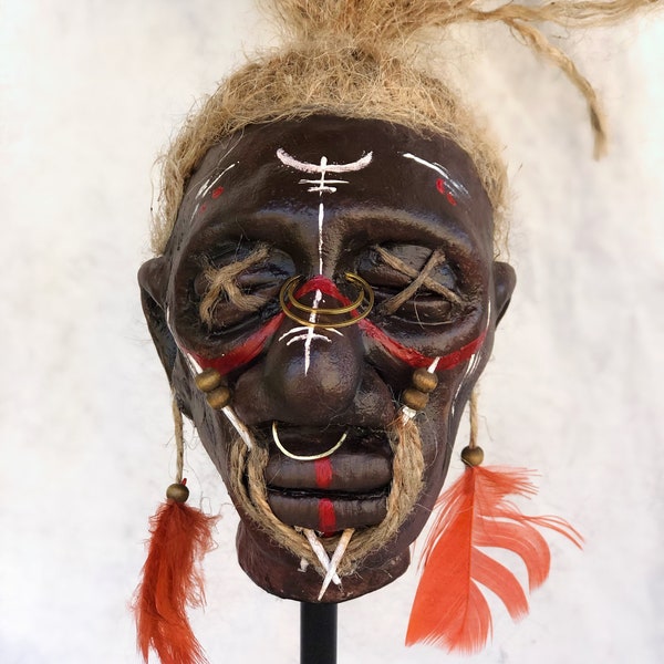 Witch Doctor Mask - Etsy