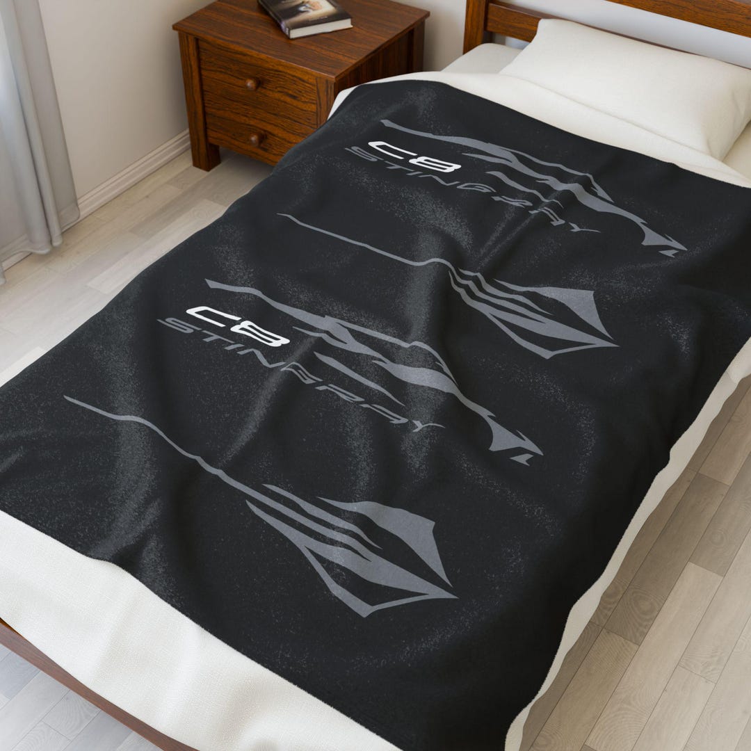 Corvette Stingray Blanket, Stingray Corvette Gifts, Soft Blankets ...