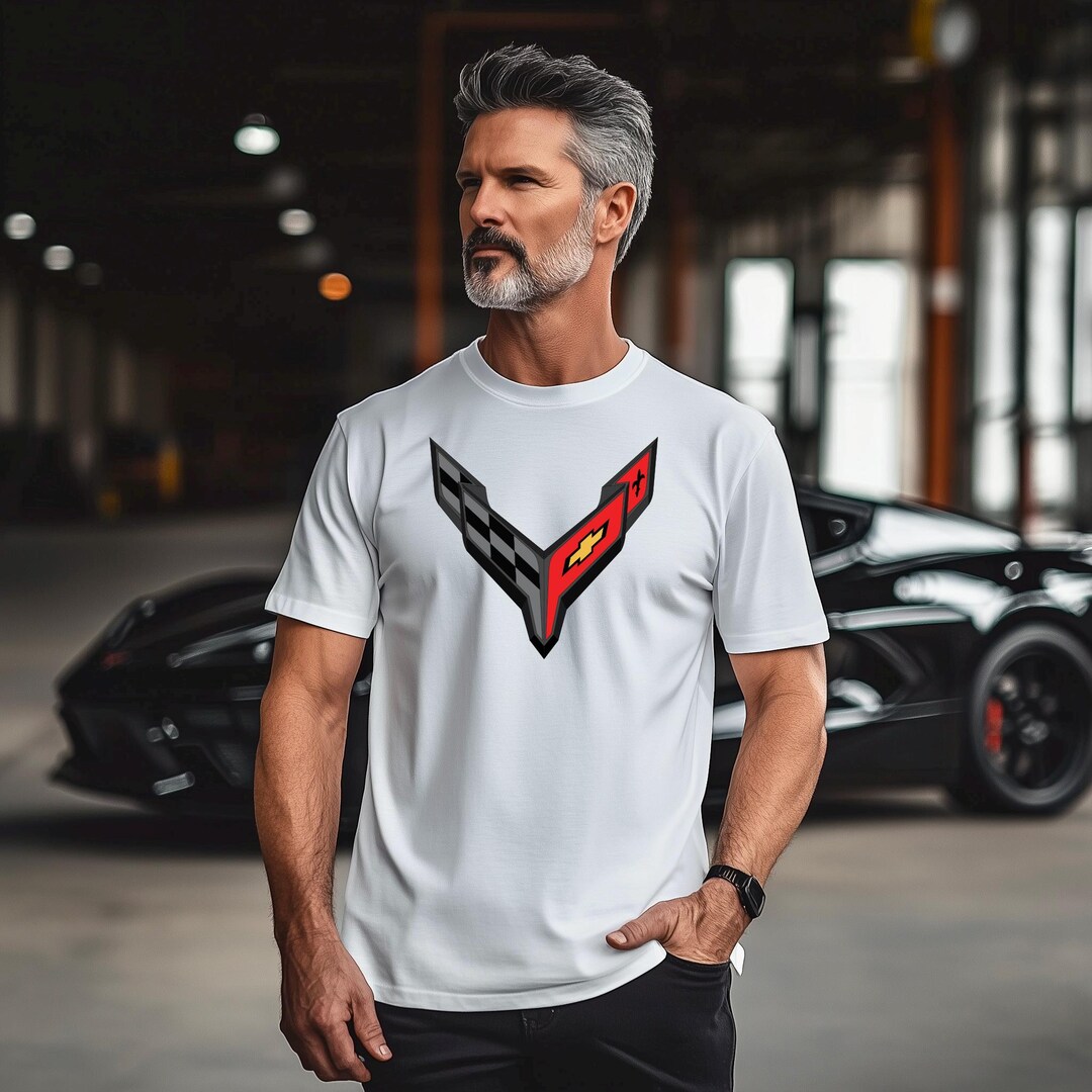 Corvette T-shirt, Corvette Logo, C8 Logo, Bella and Canvas Soft Tee ...