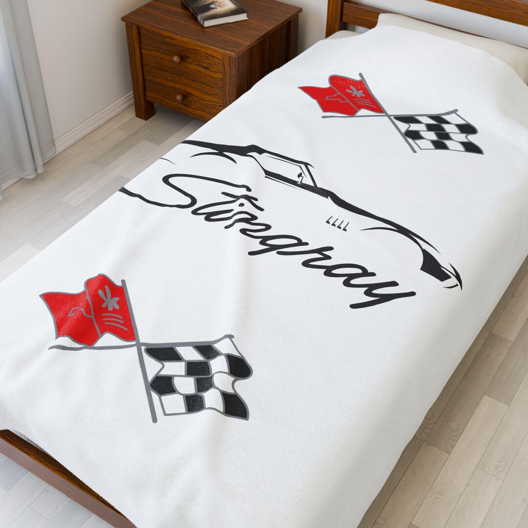 Corvette C3 Stingray Custom Illustrated Blanket, Soft Blankets ...