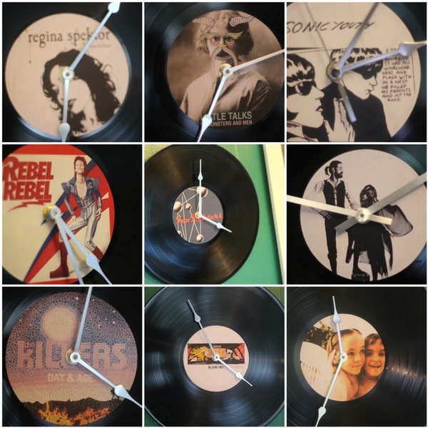 Vinyl Clock - Etsy