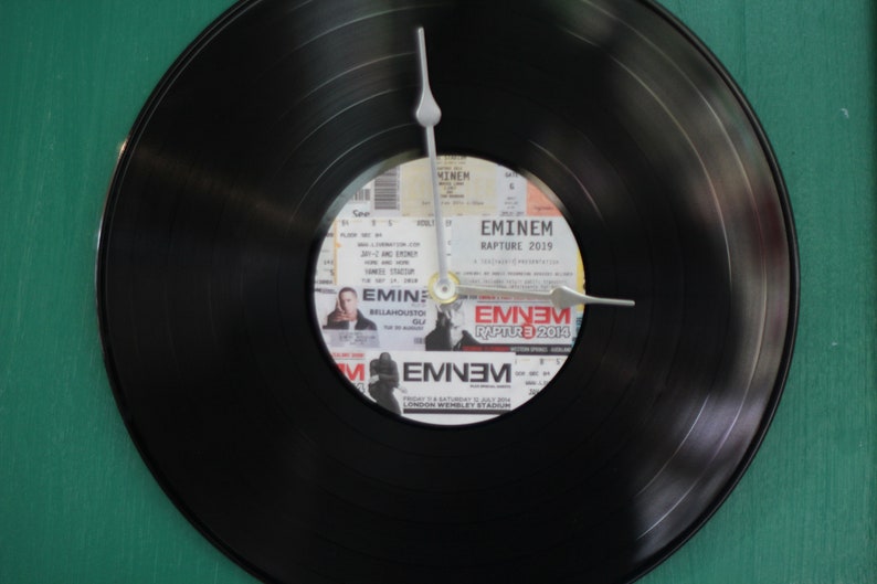 Eminem Gig Ticket Collage Vinyl Record Clock Vintage Retro - Etsy