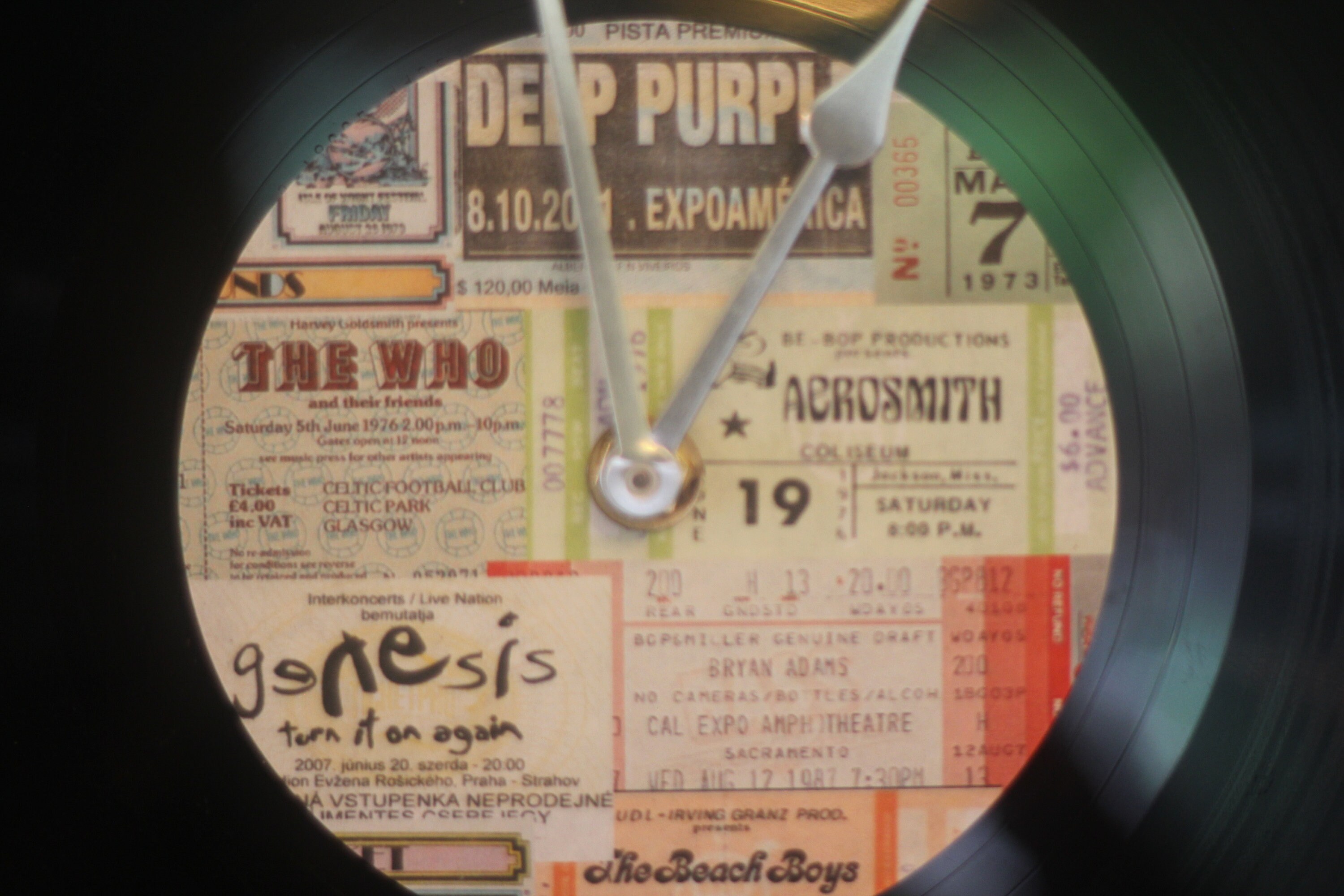 Sustainable Upycled Gift Gig Ticket Collage 12 Vinyl - Etsy