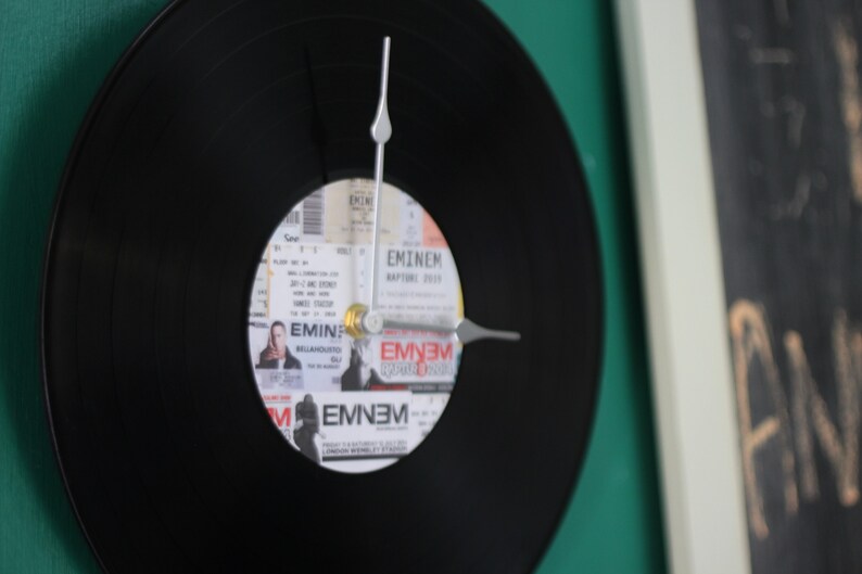 Eminem Gig Ticket Collage Vinyl Record Clock Vintage Retro - Etsy