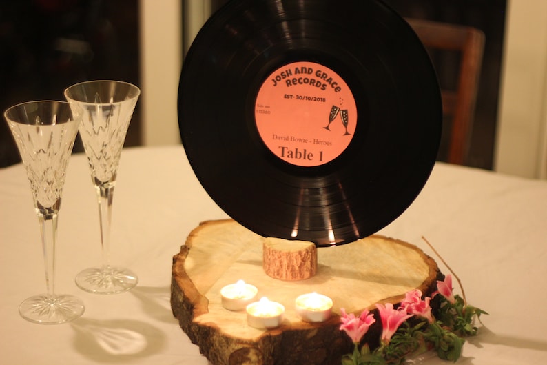 6 Vinyl Record Table Numbers Weddings Partys Vintage Retro - Etsy