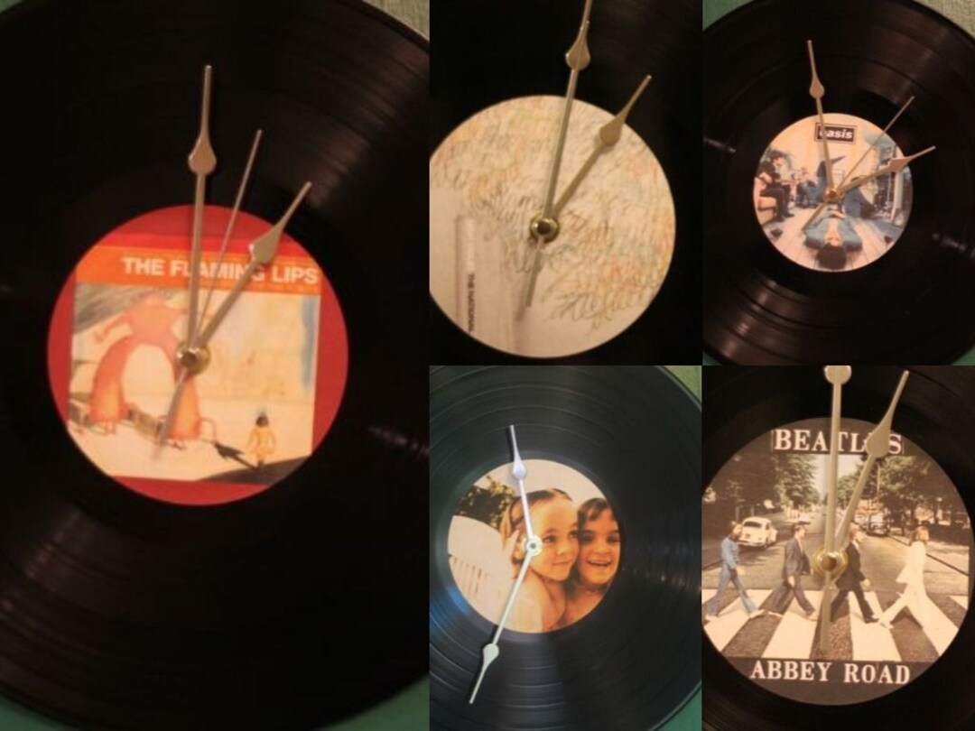 Record Clock Personalised Album Cover Art 12 Vinyl Unique Christmas ...