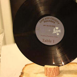 12 Record Table Numbers Made to Order Personalised Rock - Etsy UK