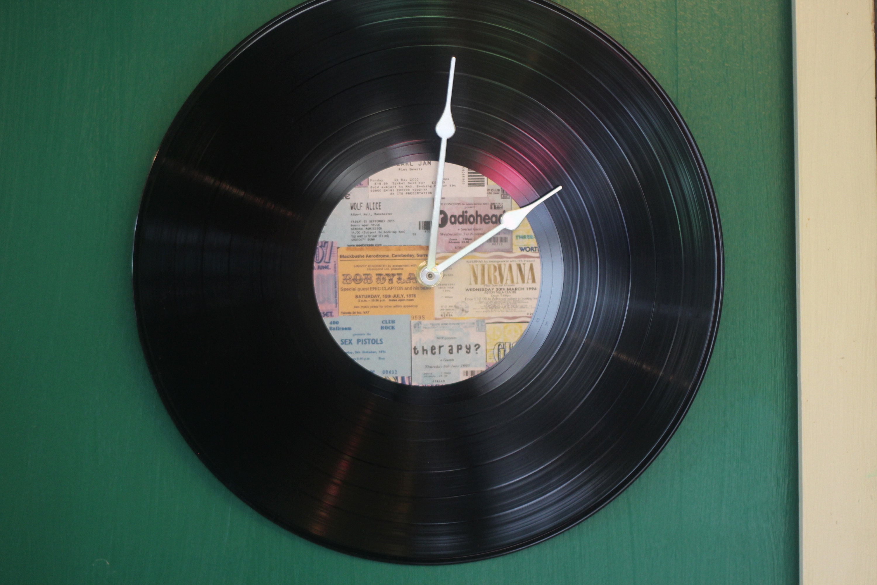 Sustainable Upycled Gift Gig Ticket Collage 12 Vinyl - Etsy