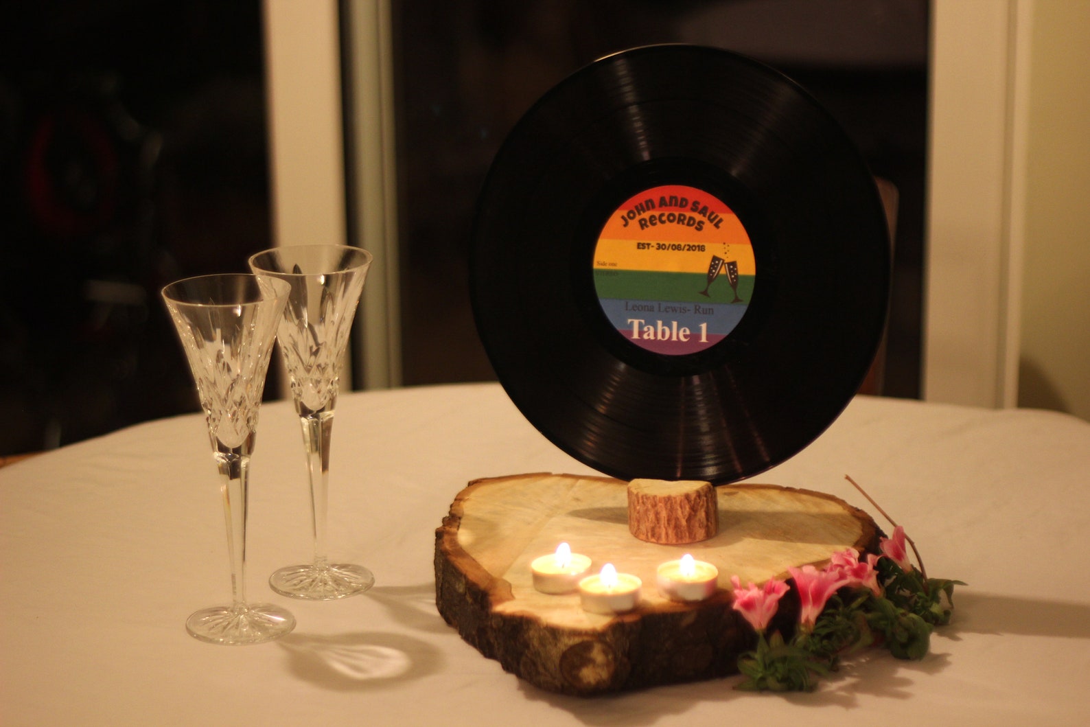 6 Vinyl Record Table Numbers Weddings Partys Vintage Retro - Etsy