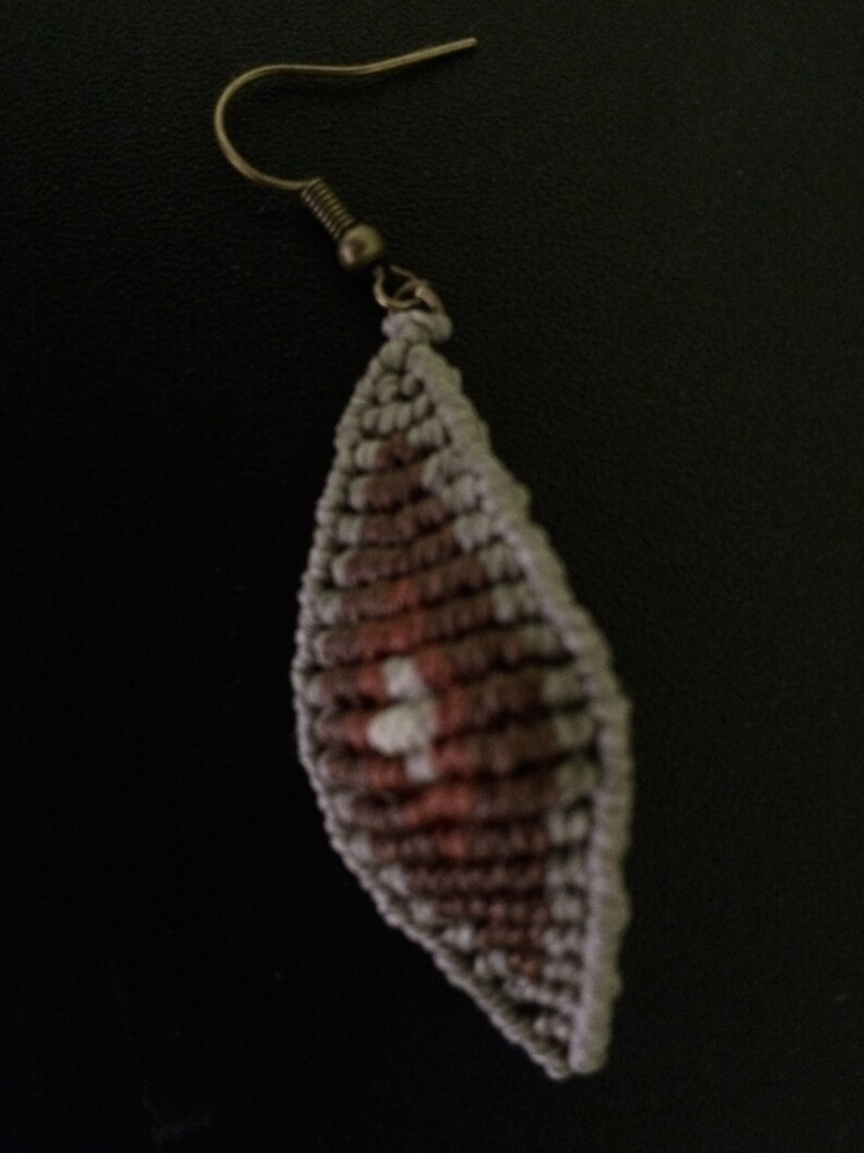 Handmade Macrame Geometric Eye Earrings / Hippie and Boho - Etsy