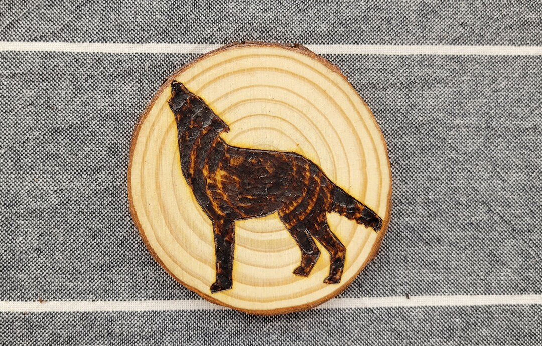 Wolf Coaster - Etsy