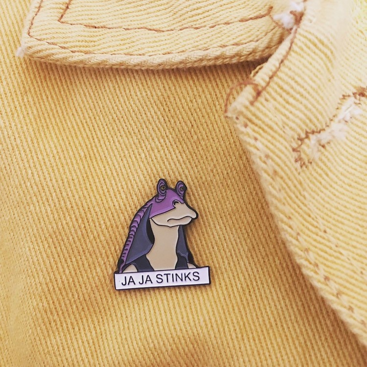 Ja Ja Stinks Star Wars Soft Enamel Pin of Ja Ja Binks - Etsy