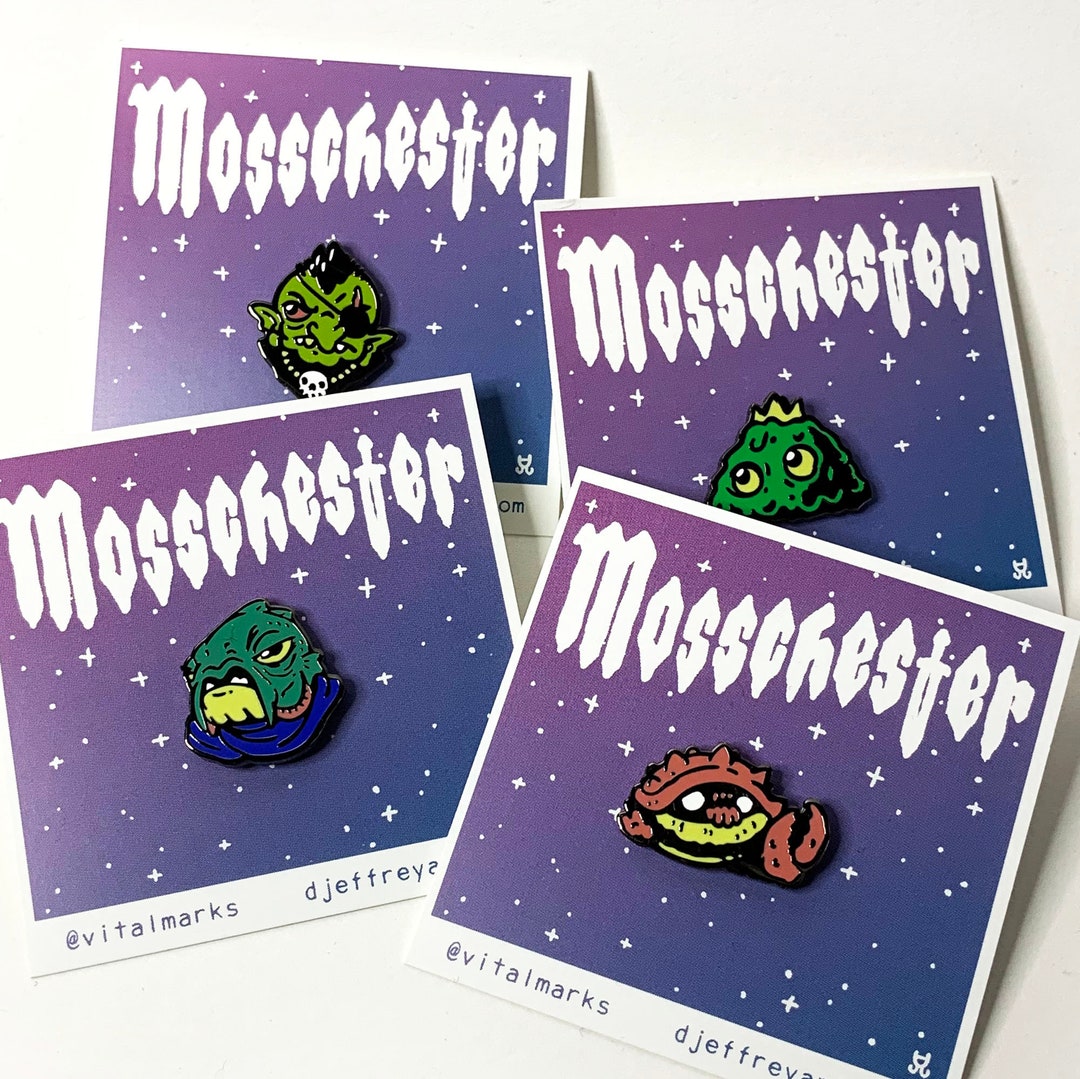 Cute Mosschester Pins mini - Etsy