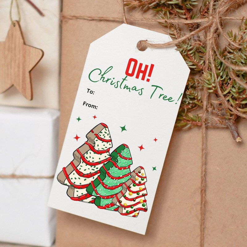 Tree Snack Tag - Etsy UK
