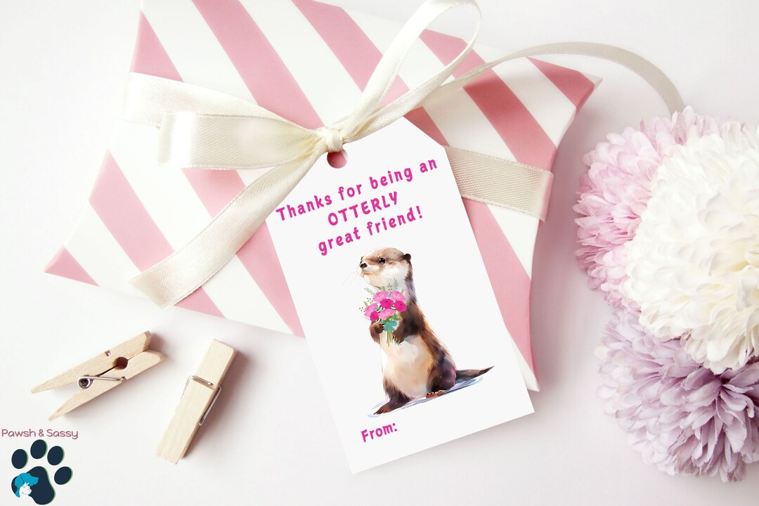 Printable Friend Gift Tag, Thank You Tag, Friendship, Appreciation ...