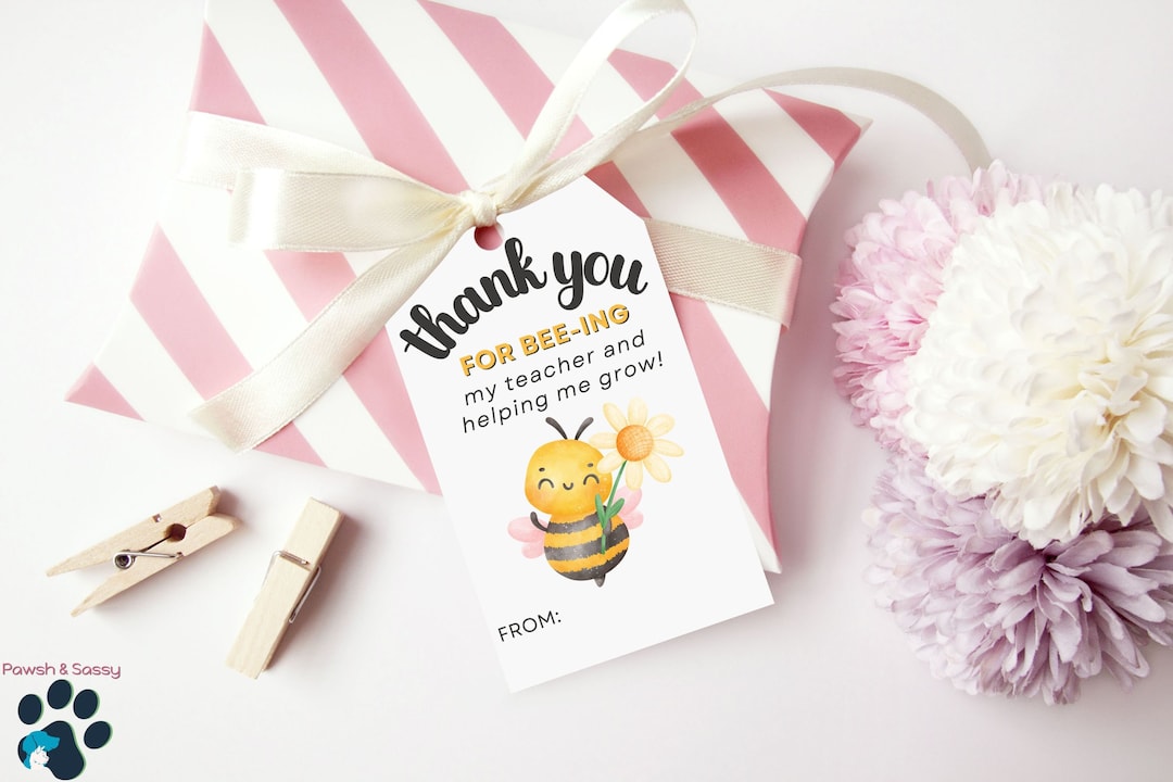 Printable Teacher Gift Tag, Teacher Appreciation Week, End of School ...