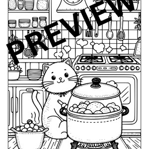 Printable Cat Coloring Pages, Feline Foodies, Relaxation, Cute Kittens ...