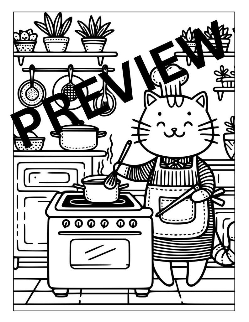 Printable Cat Coloring Pages, Feline Foodies, Relaxation, Cute Kittens ...