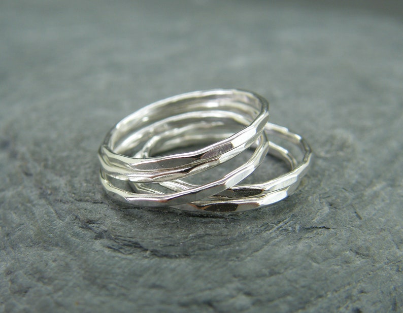 Skinny Rings Sterling Silver Skinny Ring Stacking Ring - Etsy