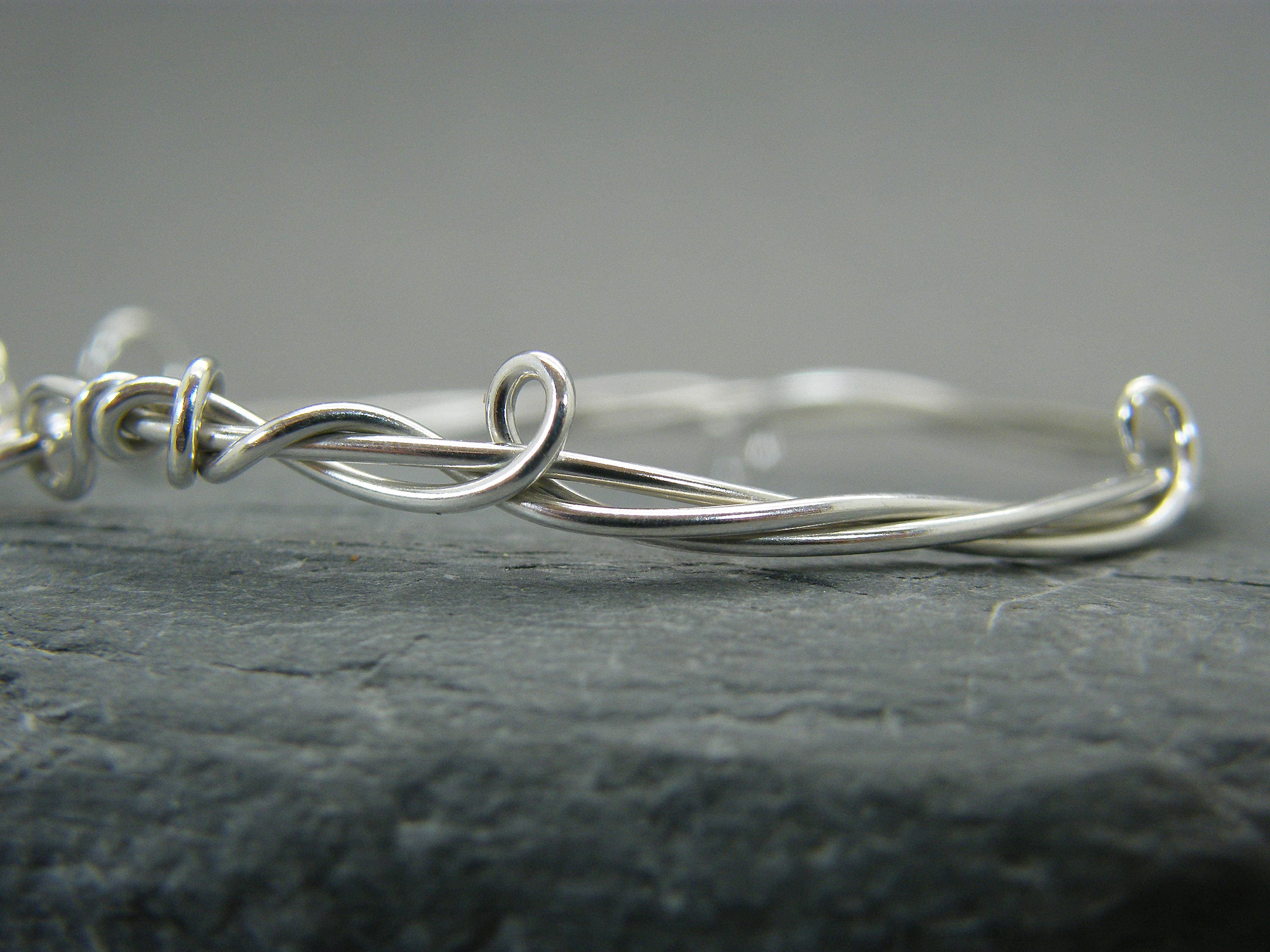 Silver bangle Rose gold bangle Gold bangle Stacking | Etsy