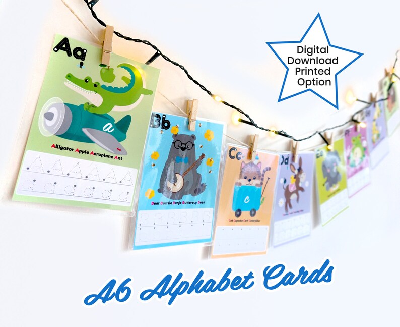 Childrens Animal Alphabet Colourful Flash Cards Teachers Resources ...