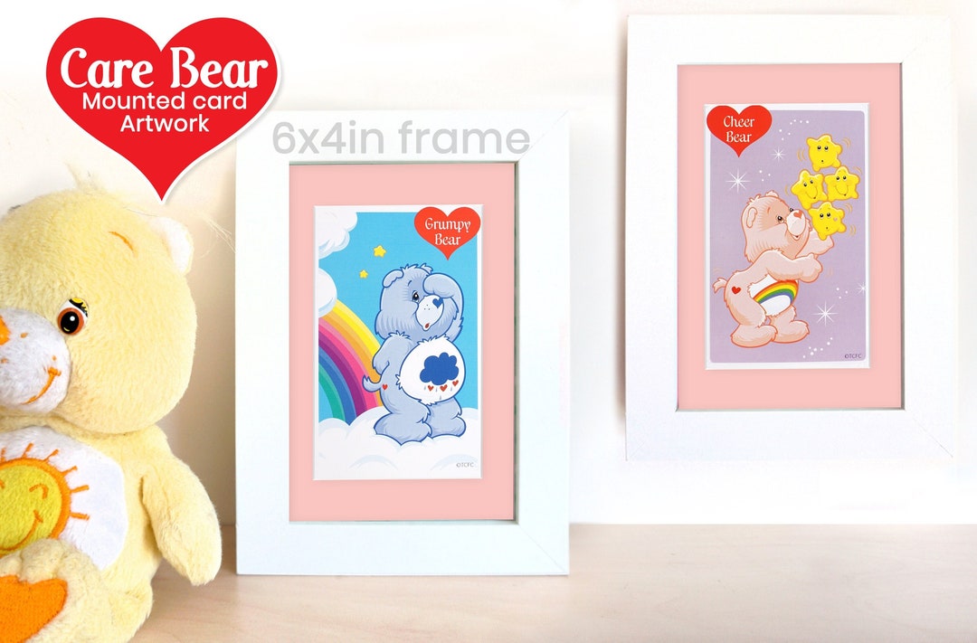 Vintage Care Bears Mounted Cards 6x4in for Frame - Etsy