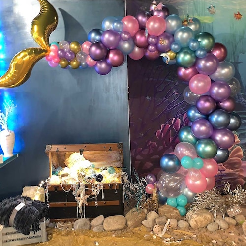 Mermaid Balloon Arch Decorating Kit Under the Sea Mermaid - Etsy