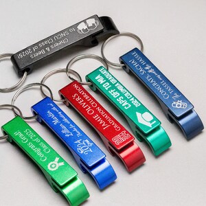 Graduation Keychain Favors, Engraved Custom Keychains Bottle Openers ...