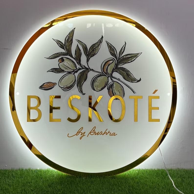 Custom Backlit Acrylic Sign | LED Backlit Plexiglass and Perspex ...