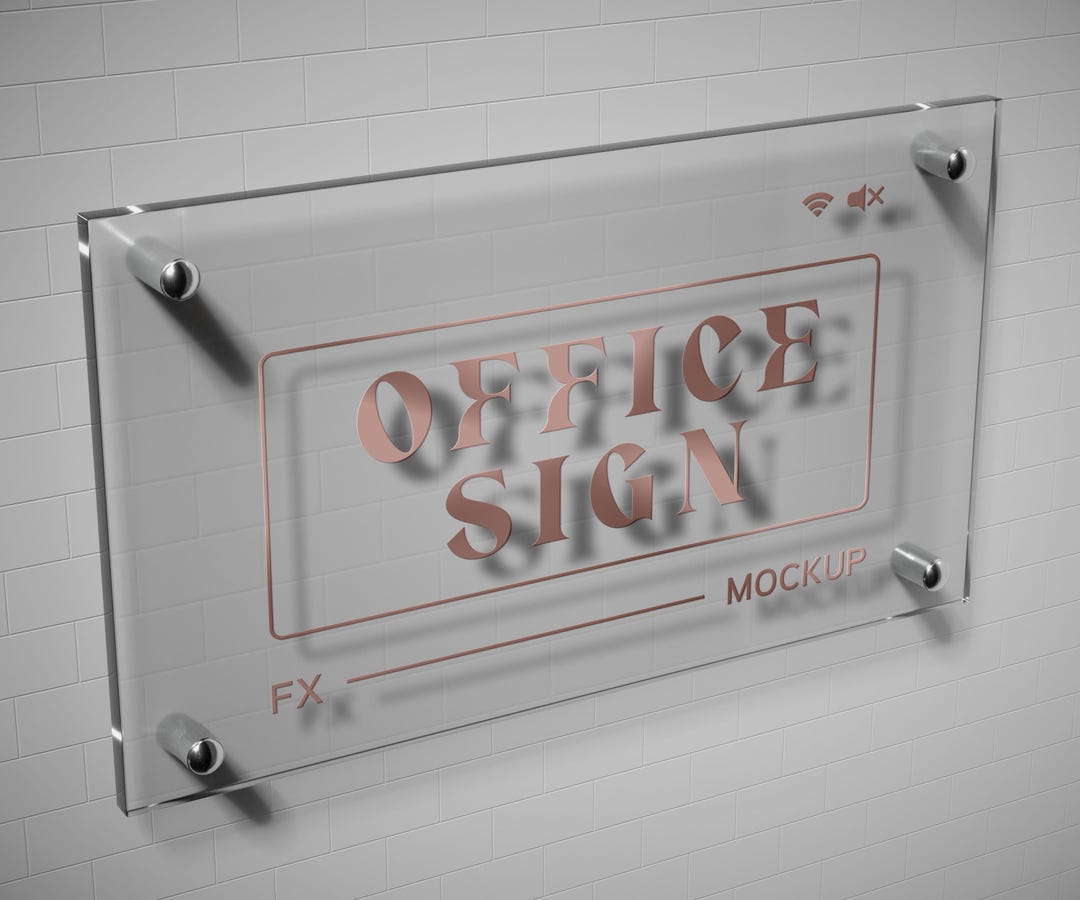 Custom Acrylic Office Signs - Personalized Office Door Signs, Desk Name ...