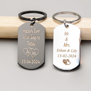 Bulk Engraved Custom Keychains - Christmas, Wedding Favors, Birthdays ...