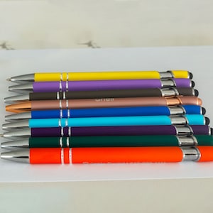 Personalized Pens in Bulk for Business | Promotional Gifts | Free Custom Engraving and Color ...