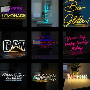 Custom Business Neon Signs, Logo Neon Sign, Business Light Signs ...
