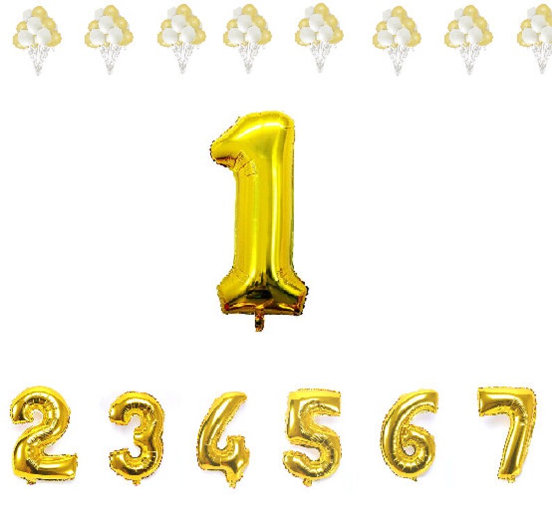 40-inch Gold Number Foil Balloons Birthday Balloons Huge - Etsy Canada