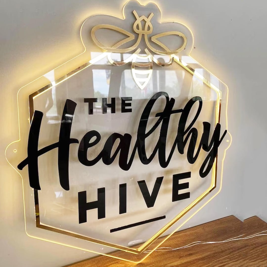 Custom Backlit Acrylic Sign | LED Backlit Plexiglass and Perspex ...