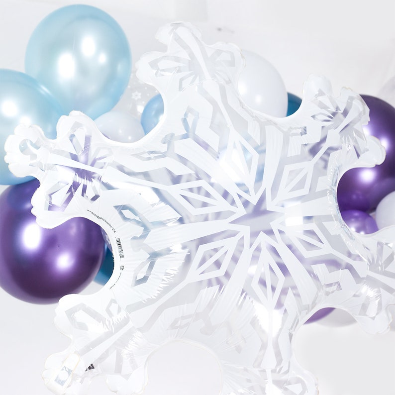 Ice Princess Purple and Blue Balloon Arch and Garland Kit | Etsy