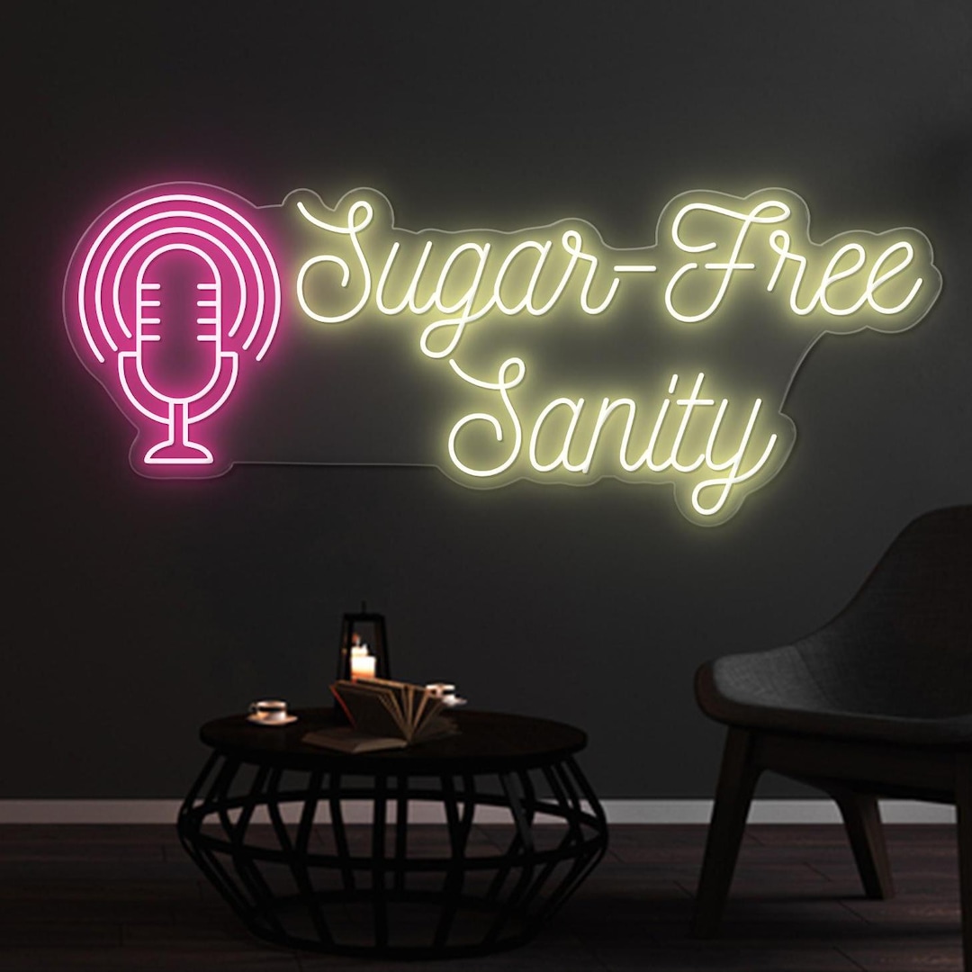 Podcast Neon Signs, on Air Neon Sign for Podcast, Live Video Recordings ...