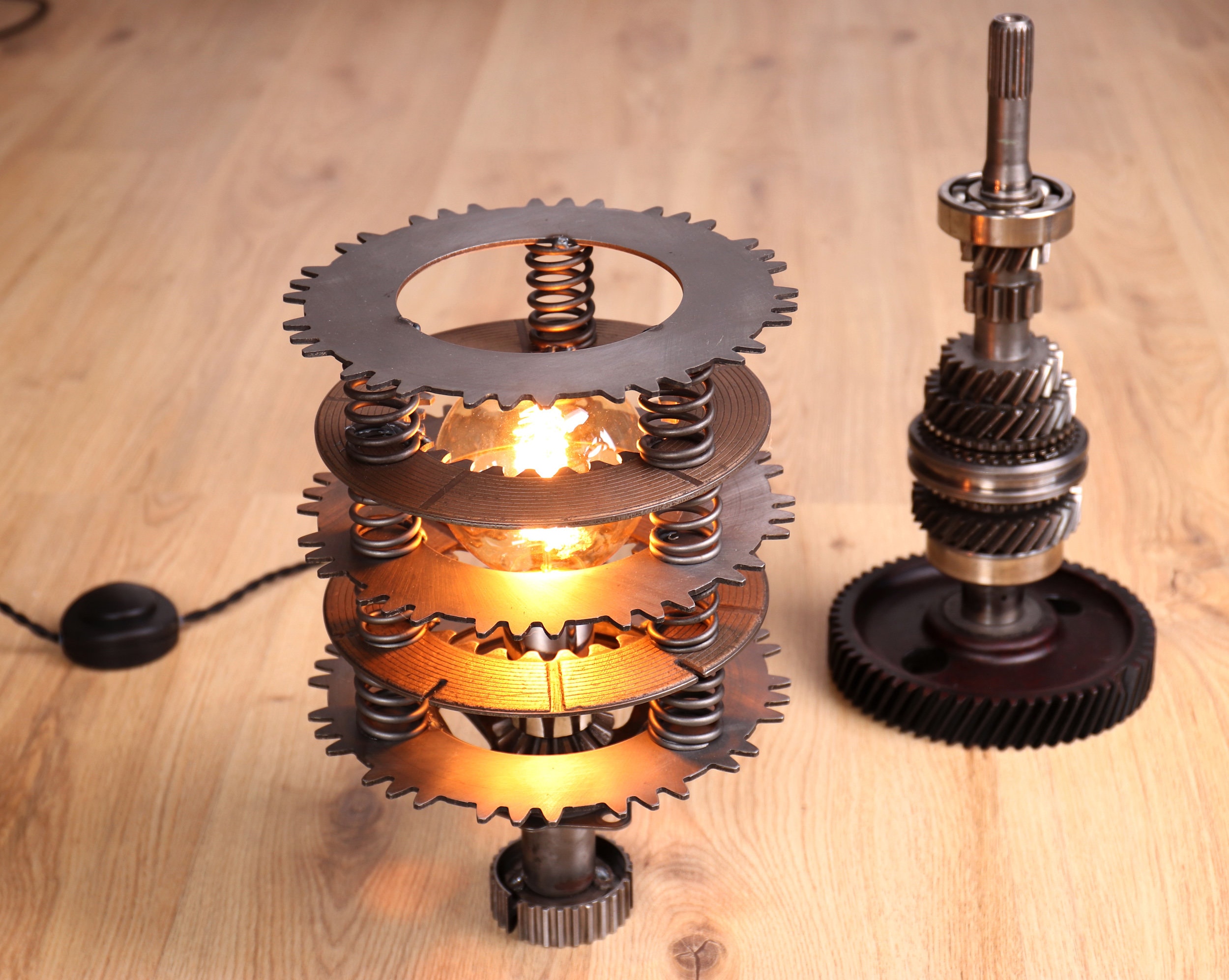 Steampunk Lamp Industrial Design Vintage Lighting Floor Lamp Autoparts ...