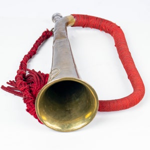 Prussian Brass Bugle WW1 Retro Horn Historical Trumpet Vintage Musical ...