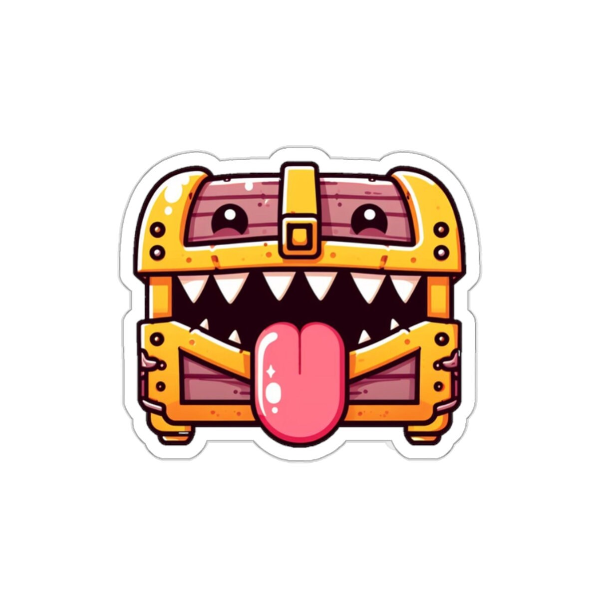 Kawaii Mimic Vinyl Sticker - Etsy