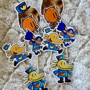 Dogman Cupcake Toppers Birthday Customized Face - Etsy