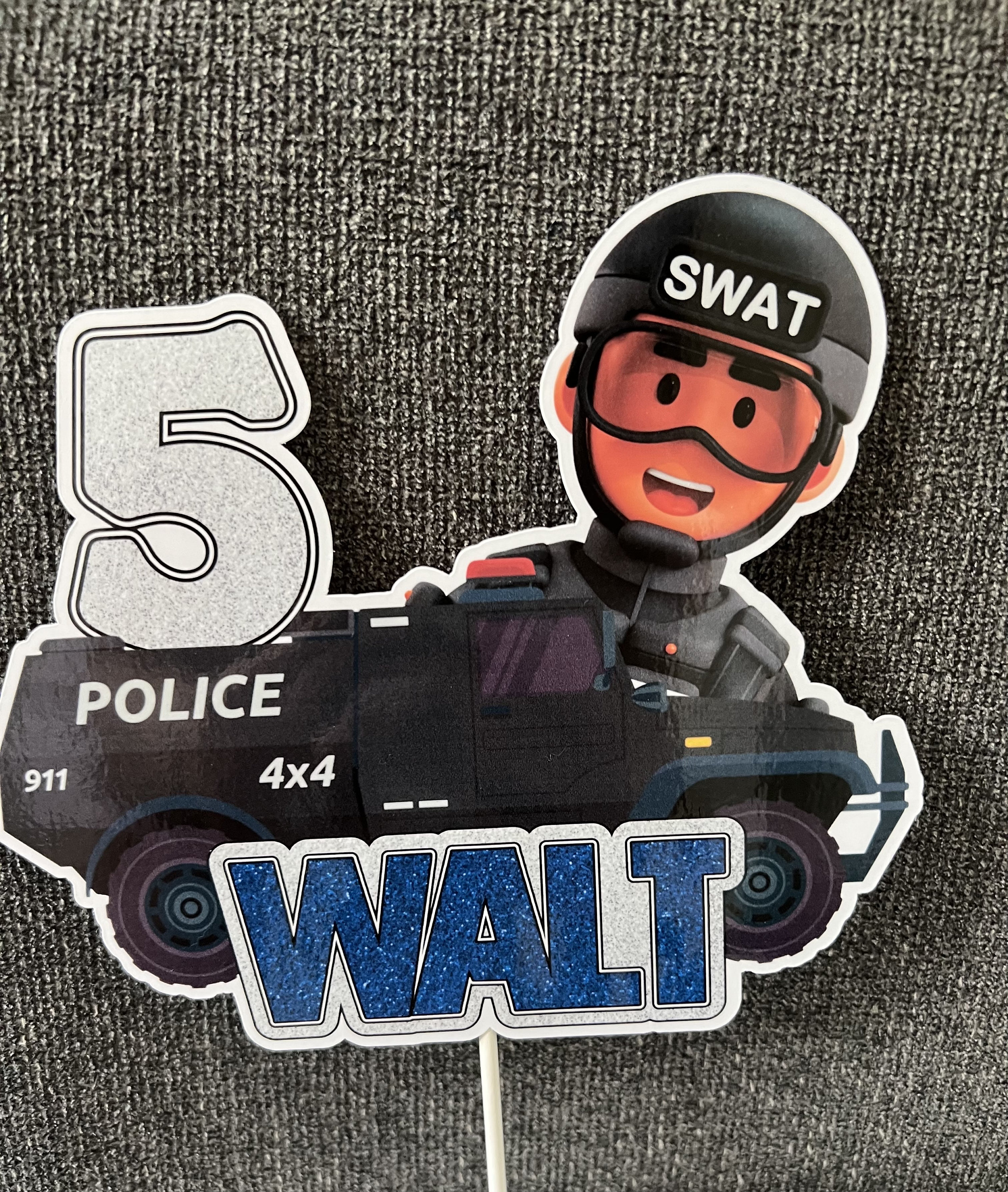 Swat Officer Police Cars Cops Cake Topper Heroes READY TO USE - Etsy